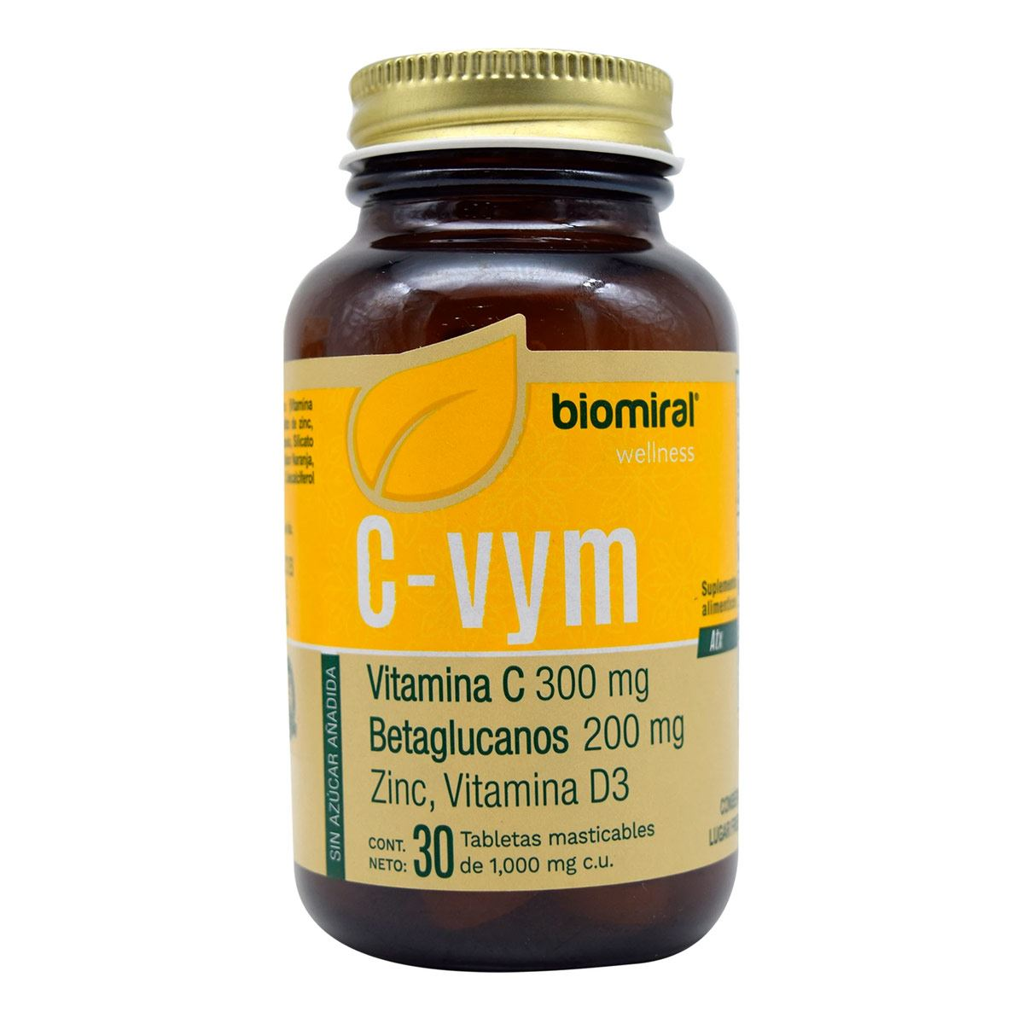 CVYM 1000GR CON 30 TAB (IVA)(BETAGLUCANO/VITAMINA C/VITAMINA D3/ZINC ...